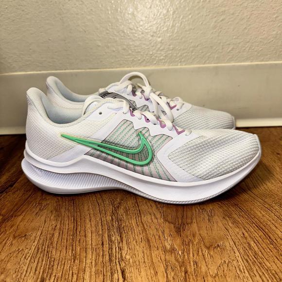 Nike | Shoes | Nike Downshifter 7 White Signal Green Sample | Poshmark